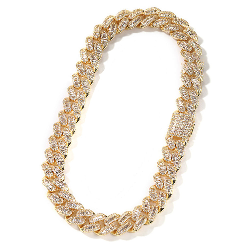 Moissanite 15mm Iced Out Cuban Link Chain – BlackSoldierDesigns