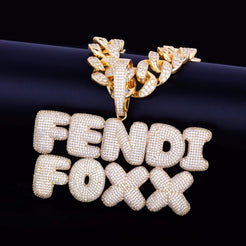 Moissanite Custom name necklace – BlackSoldierDesigns