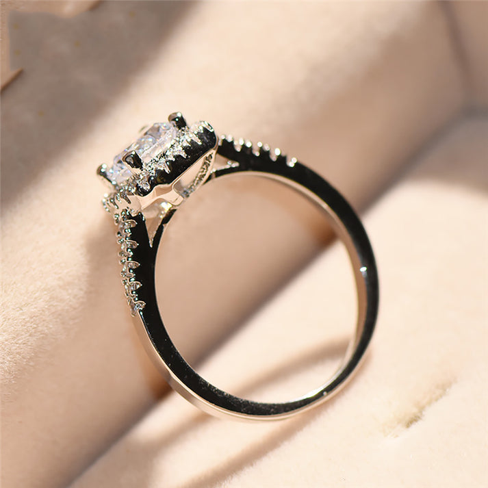 3 Carat Rhinestone Wedding Ring For Women Engagement Ring ...